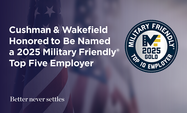 Cushman & Wakefield Named a 2025 Military Friendly® Top Five Employer ...